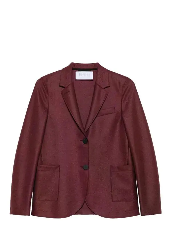 Harris Wharf London Single-breasted Notched-lapel Blazer - Red