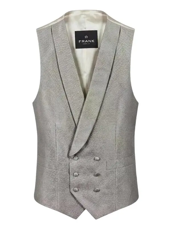 FRANKS Frank Double-breasted Waistcoat - Grey