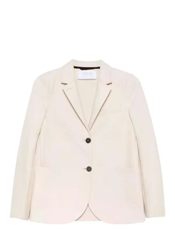 Harris Wharf London Notched Lapel Single-breasted Blazer - Neutrals