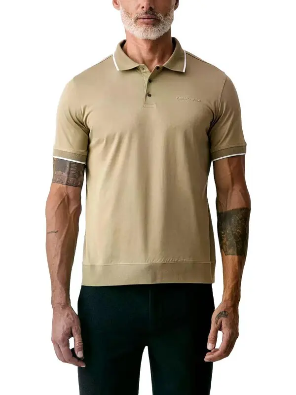 Karl Lagerfeld Logo-plaque Polo Shirt - Neutrals