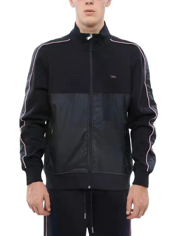 EDEN PARK Olympique Panelled Zip-up Jacket - Black