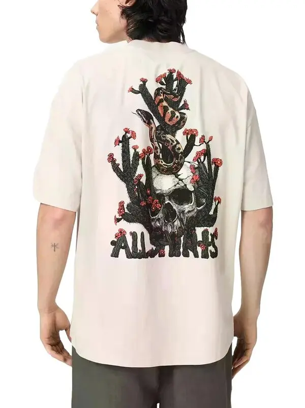 ALLSAINTS Cacti Graphic-print T-shirt - Neutrals