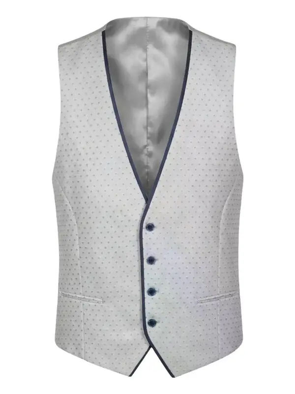ROBERTO VINCENTI Polka Dot Waistcoat - Blue