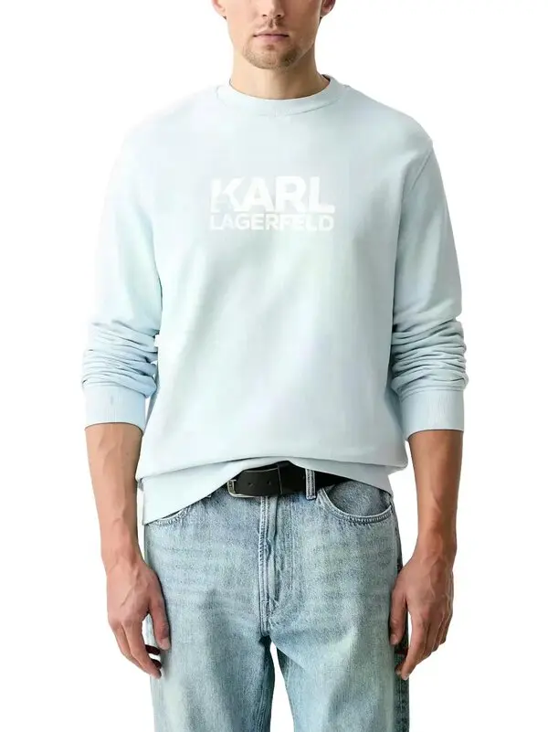 Karl Lagerfeld Logo Print Sweatshirt - Blue