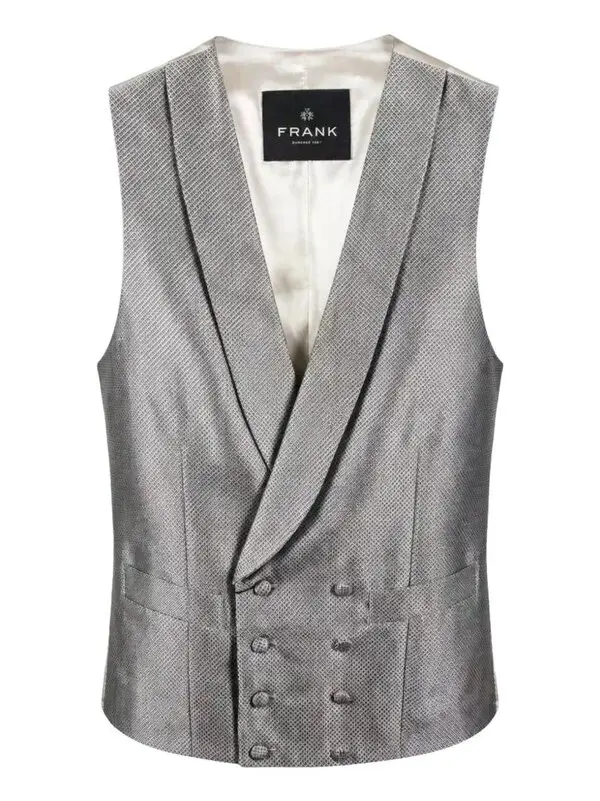 FRANKS Double-breasted Waistcoat - Grey