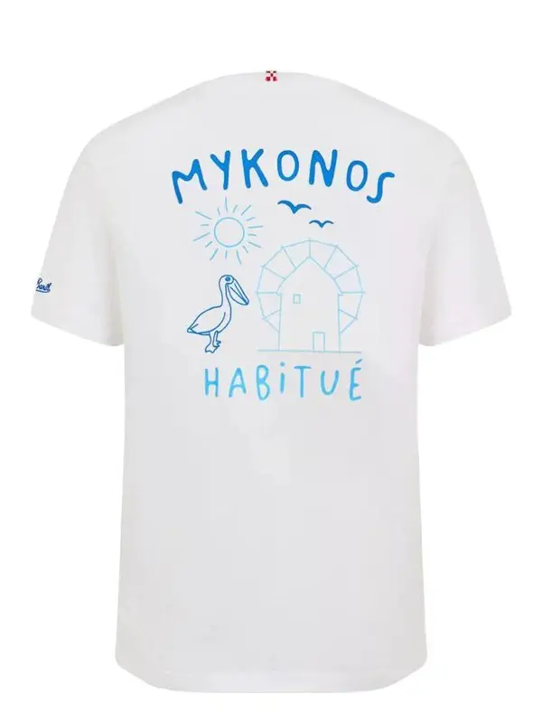 MC2 SAINT BARTH Portland Logo-embroidered T-shirt - White