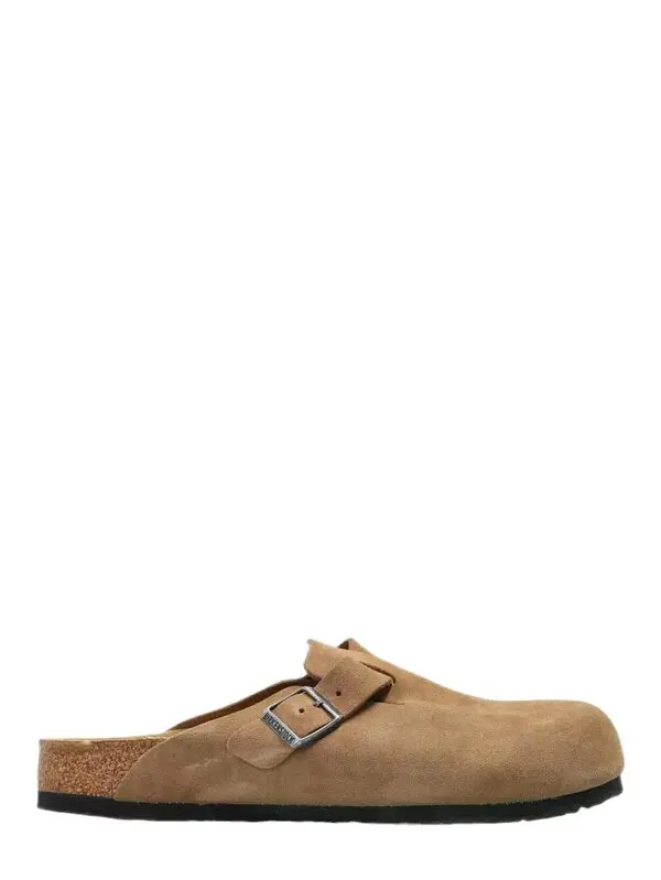 BIRKENSTOCK Suede Mules - Brown