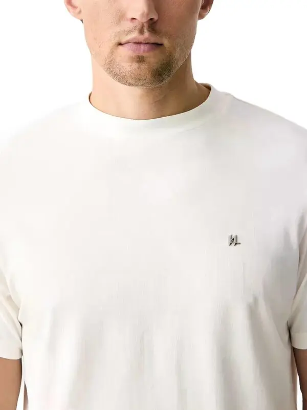 Karl Lagerfeld Logo-plaque T-shirt - White