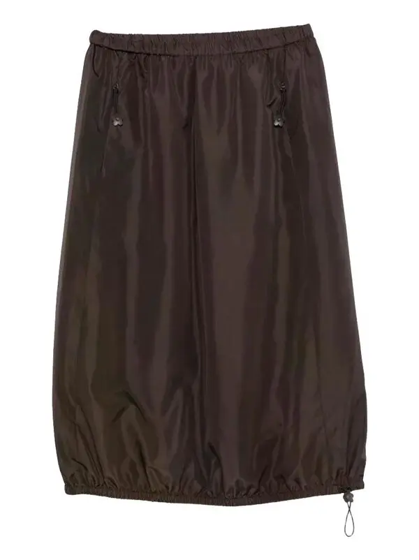 Cecilie Bahnsen Drawstring Hem Balloon Midi Skirt - Brown