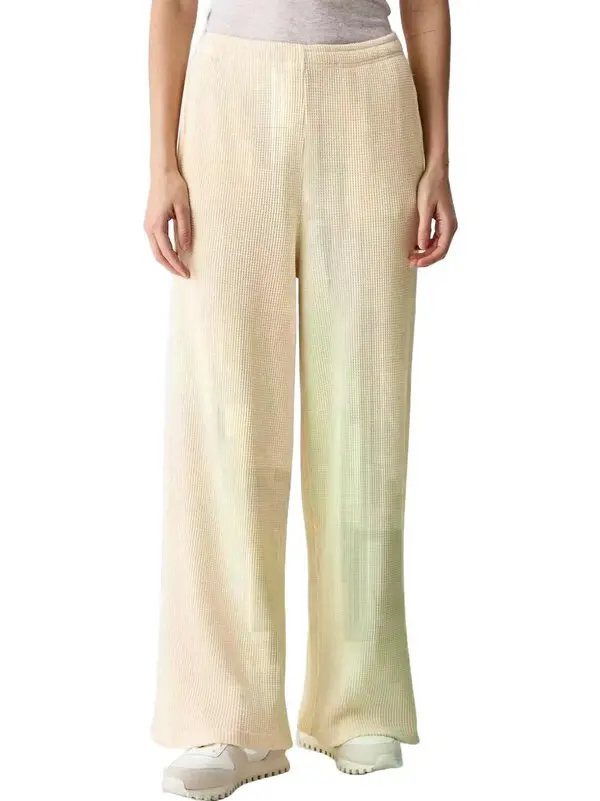 American Vintage Waffle-knit Wide-leg Trousers - Neutrals