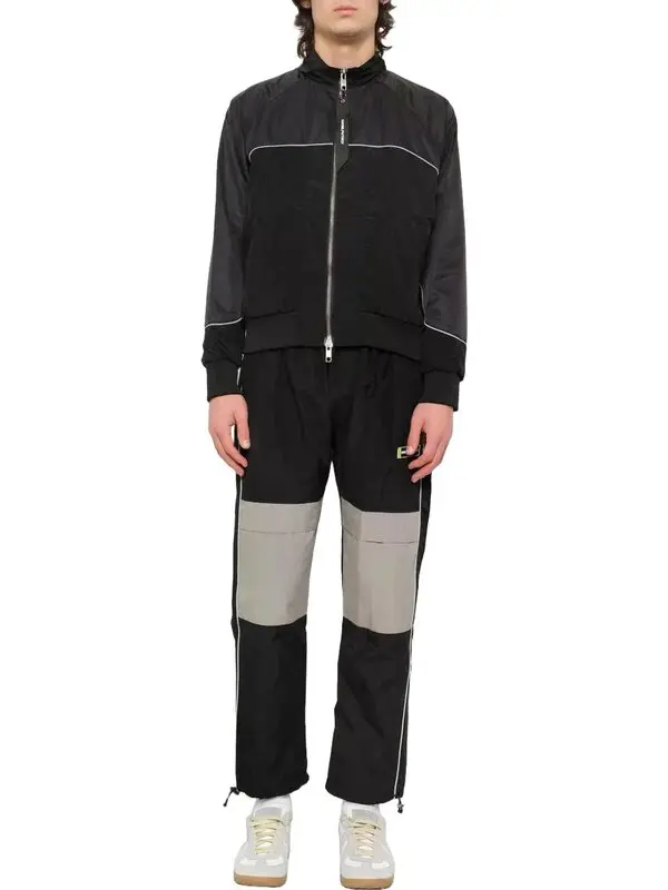 DANIEL PATRICK Panelled Bomber Jacket - Black