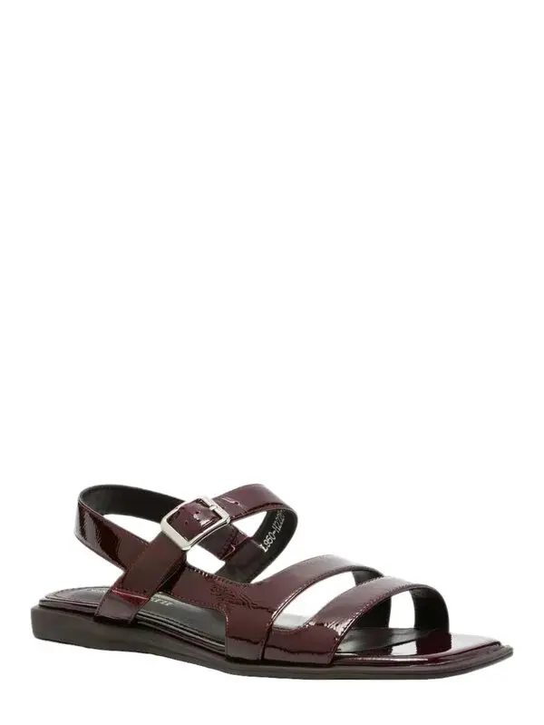 SERGIO MORETTI FIRENZE Patent Buckle-fastening Sandals - Red