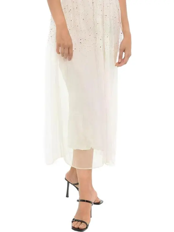 ALLSAINTS Robyn Sequin-embellished Midi Dress - White