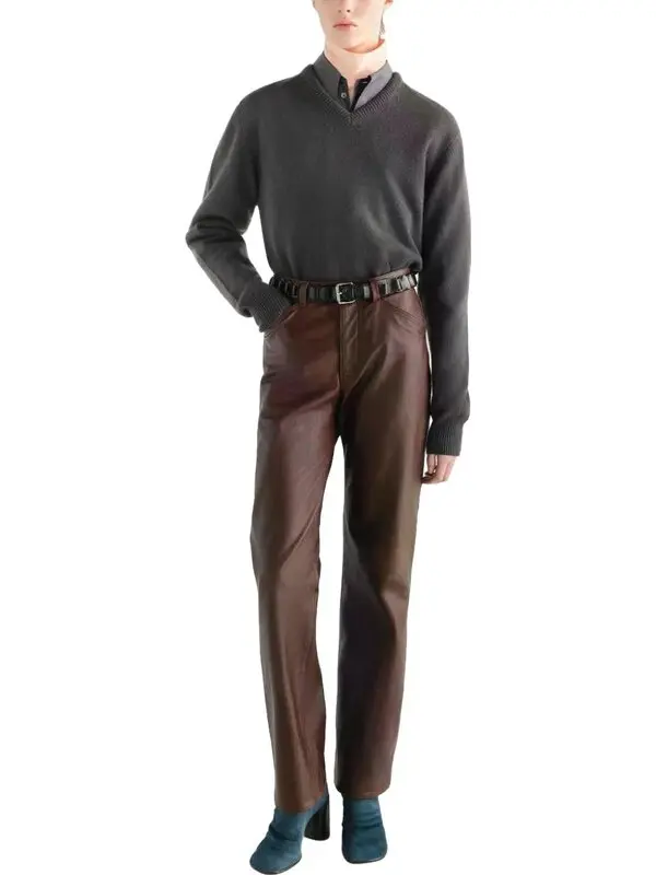 LEMAIRE V-neck Cashmere Sweater - Grey