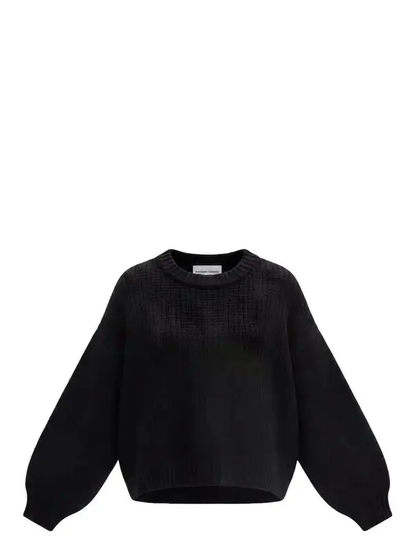 EMERSON RENALDI Ribbed-knit Crew-neck Sweater - Black