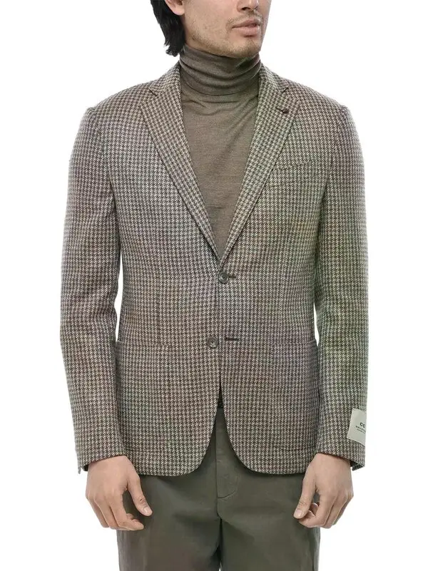 Corneliani Patterned Patch-pocket Blazer - Brown