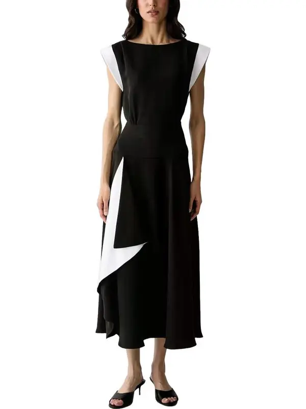 Karl Lagerfeld Sleeveless Color-block Dress - Black