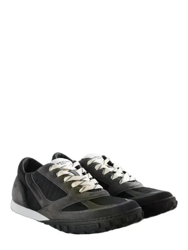 Givenchy Glide Suede-panelled Sneakers - Grey