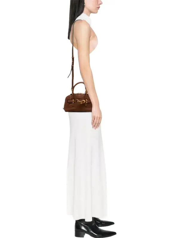 Miu Miu Mini Nappa Leather Satchel - Brown