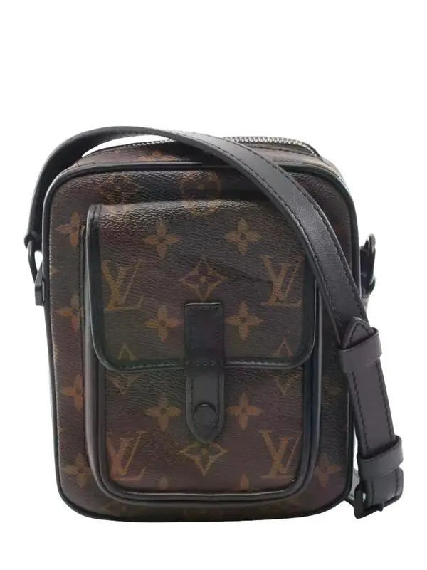 LOUIS VUITTON Monogram Macassar Christopher Wearable Crossbody Bag - Brown