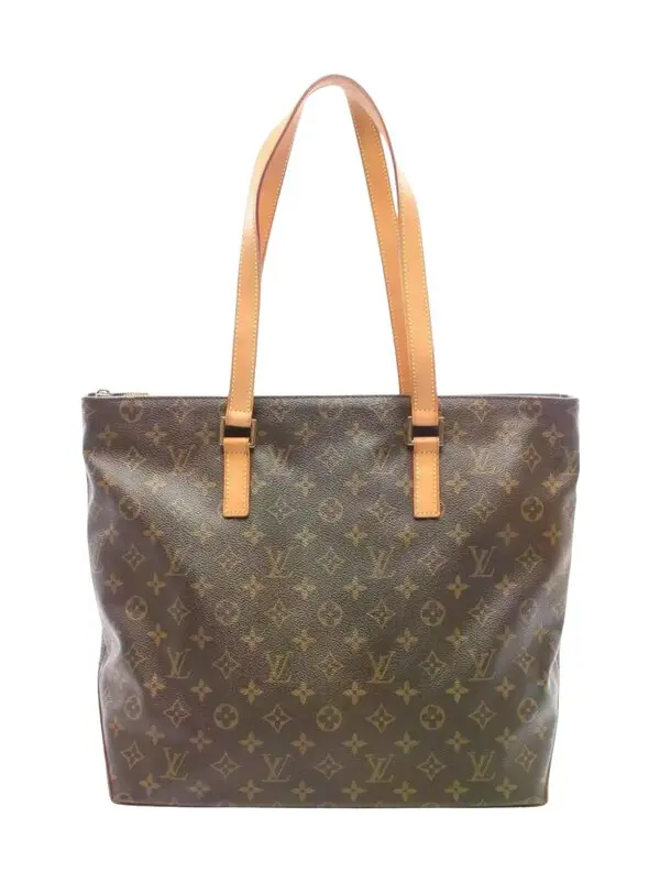 LOUIS VUITTON Monogram Canvas Cabas Mezzo Tote Bag - Brown