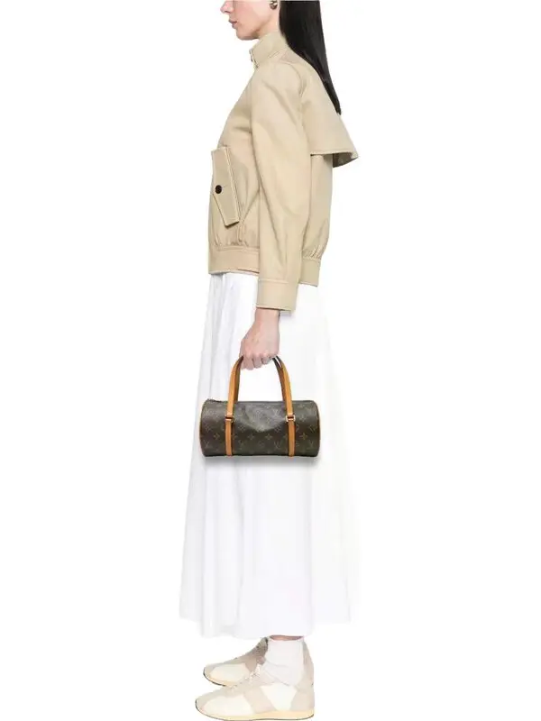 LOUIS VUITTON Monogram Papillon 28 Handbag - Brown