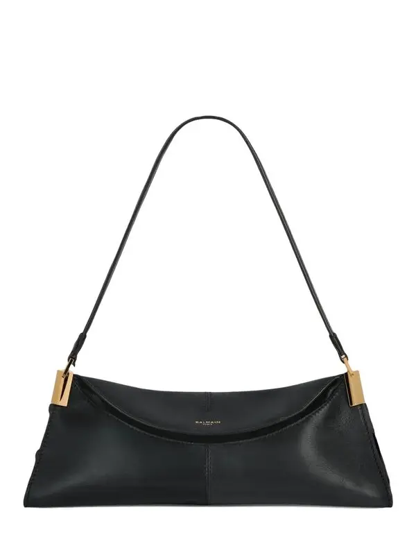 Balmain 64-83 Small Bag In Smooth Leather - Black