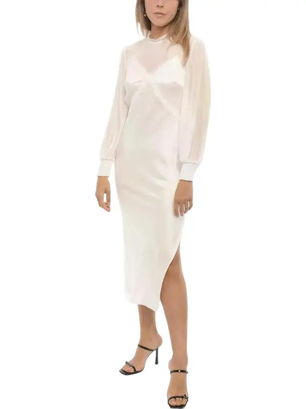 ALLSAINTS Bailey Lace-trim Midi Dress - White
