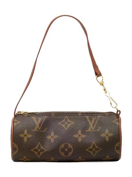 LOUIS VUITTON Monogram Canvas Papillon Pochette Handbag - Brown