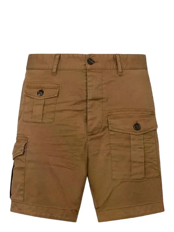 Dsquared2 Button-fastening Cargo Shorts - Brown