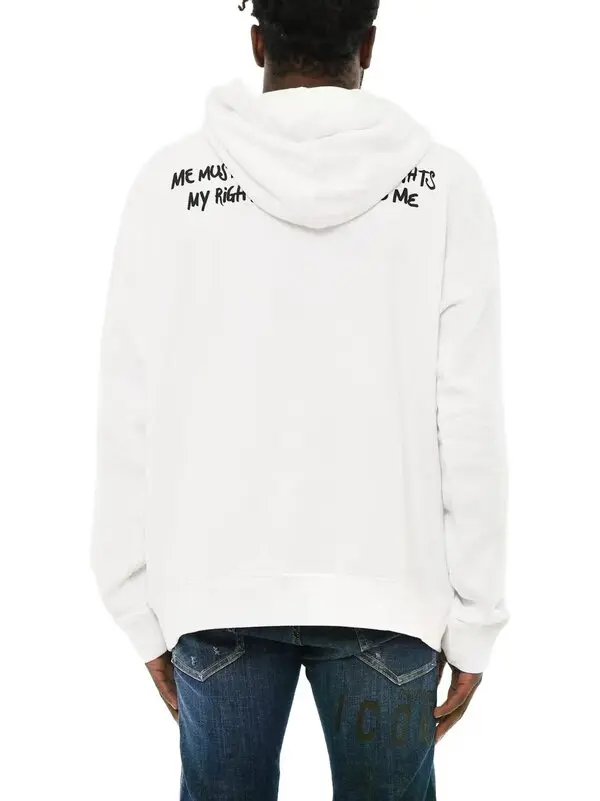 Dsquared2 X Bob Marley Graphic Hoodie - White