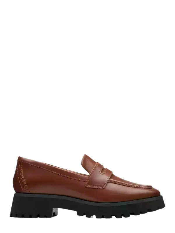 Clarks Stayso Edge Chunky Loafers - Brown