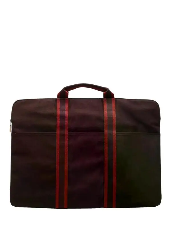 Hermès Toile Fourre Tout Porte Documents Business Bag - Red