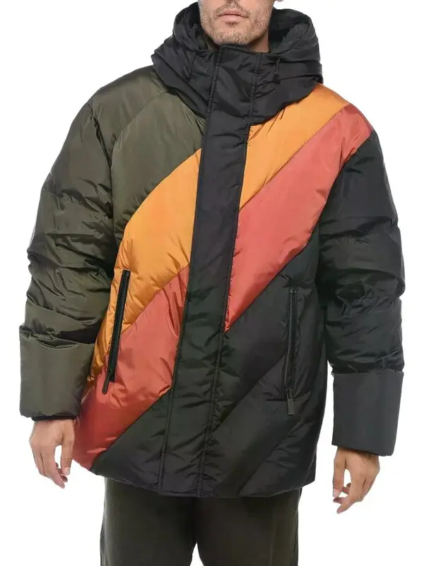 Dsquared2 Quilted Hooded Jacket With Logo Detail - Black