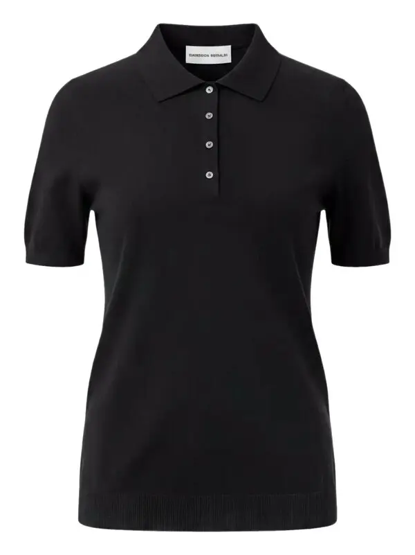 EMERSON RENALDI Short Sleeve Polo Shirt - Black
