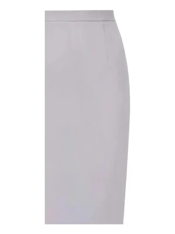 Roland Mouret Crepe Midi Skirt - Grey