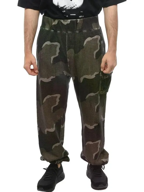 Undercover X Eastpak Camouflage-print Cotton Track Pants - Brown