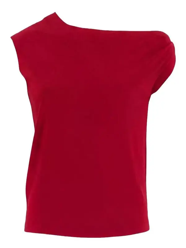 Norma Kamali One-shoulder Sleeveless Top - Red