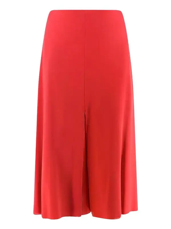 Valentino Garavani Front Slit Midi Skirt - Red