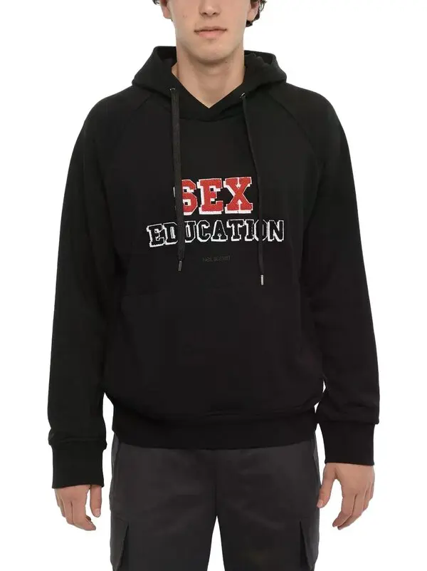 Neil Barrett Embroidered Hoodie - Black