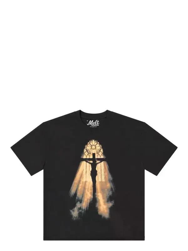 MELT Graphic-print T-shirt - Black