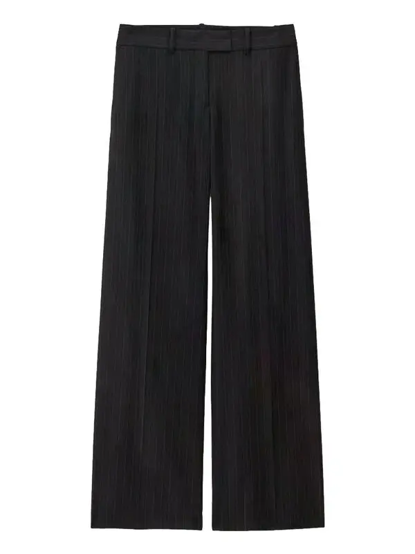 Ba&sh Cely Pinstripe Wide Leg Trousers - Blue