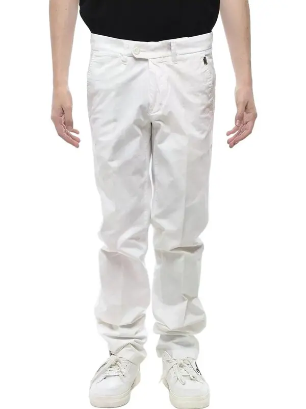 Corneliani Plaque Detail Trousers - White