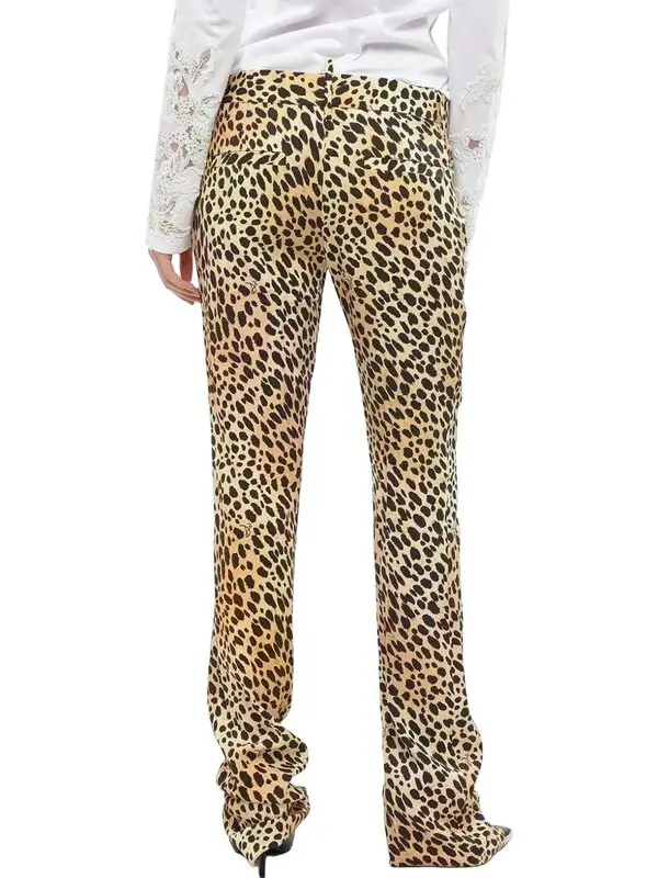 Dsquared2 Animal Print Trousers - Brown