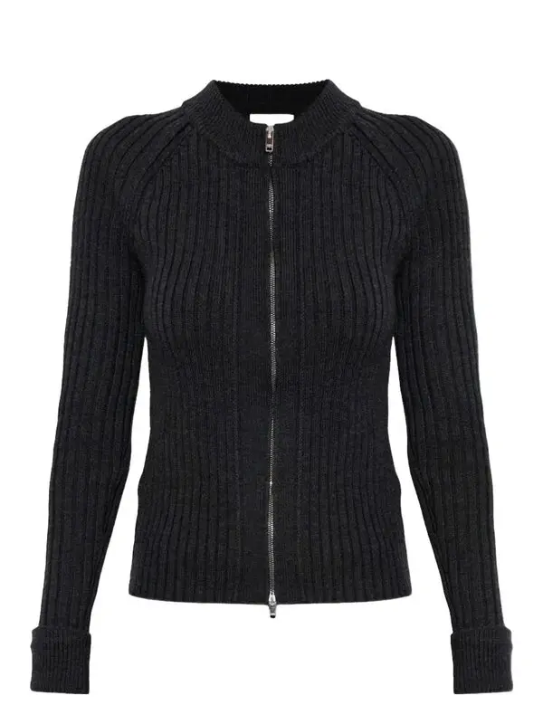 Isabel Marant Étoile Vice Ribbed Zip-up Cardigan - Grey