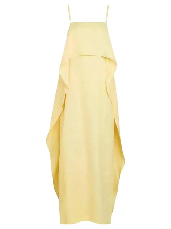 Staud Valencia Layered Maxi Dress - Yellow