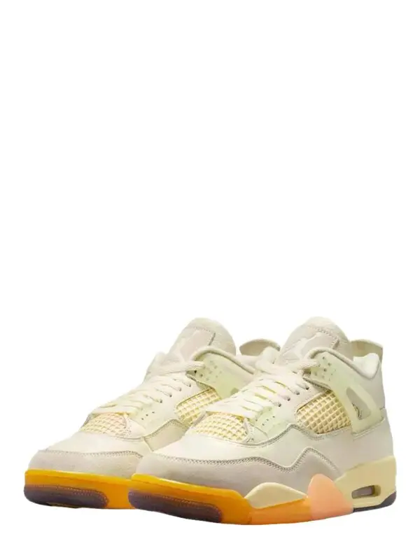 JORDAN Air 4 Retro "birds Of Paradise" Leather Sneakers - Neutrals