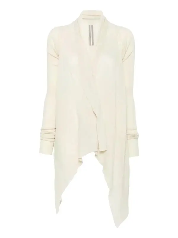 Rick Owens Asymmetric Draped Cardigan - Neutrals