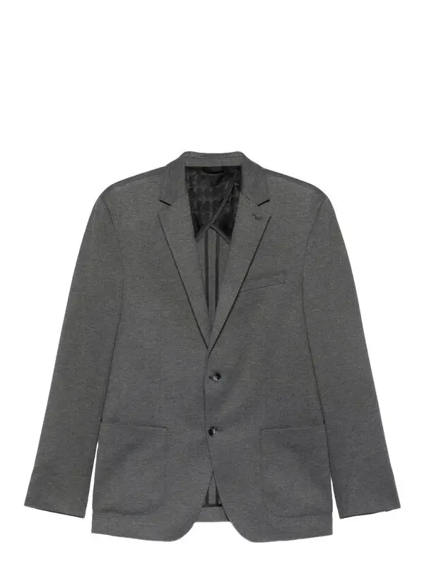 Karl Lagerfeld Melange-effect Single-breasted Blazer - Grey