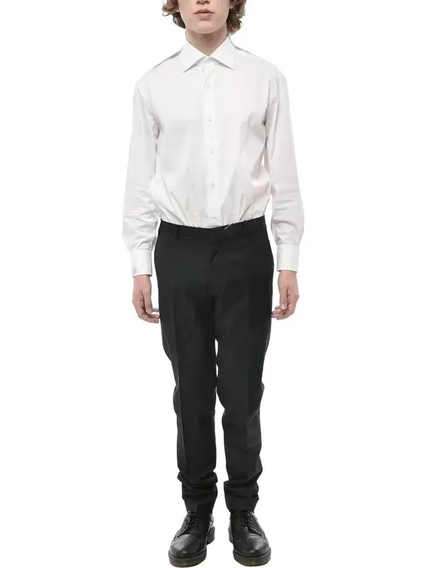 Corneliani Wool Belt-loop Tailored Trousers - Blue